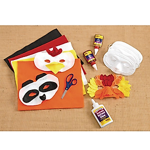 Colorations 100% Polyester Felt Sheets 6" x 9", 10 colors, 1mm Thick, 100 Sheet Pack for Sewing and DIY Arts & Crafts Projects (Item #EZFELT),orange