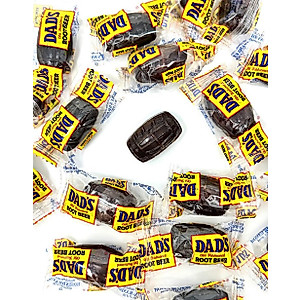 Dad's Wrapped Rootbeer Barrels | Hard Candy | Old Fashioned Bulk candies | 1 pound