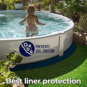 Shop Square 15-Foot Pool Liner Pad for Above Ground Pools - Under Pool Padding, Above Ground Pool Pad, Puncture Protection, Extend Liner Life, Durable Geotextile Material