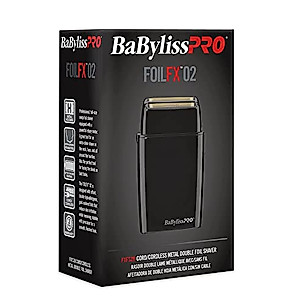 BabylissPRO Cordless Black Metal Double Foil Shaver