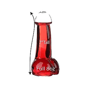 merrimix Extra Large 8oz (250ml) Novelty Wine Glass Creative Funny Unique Adult Tequila Cocktail Birthday Bachelorette Parties Naughty Gag Quiky Party Gift Stemless