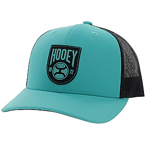 HOOEY Bronx Trucker Cap Black/Turquoise Patch