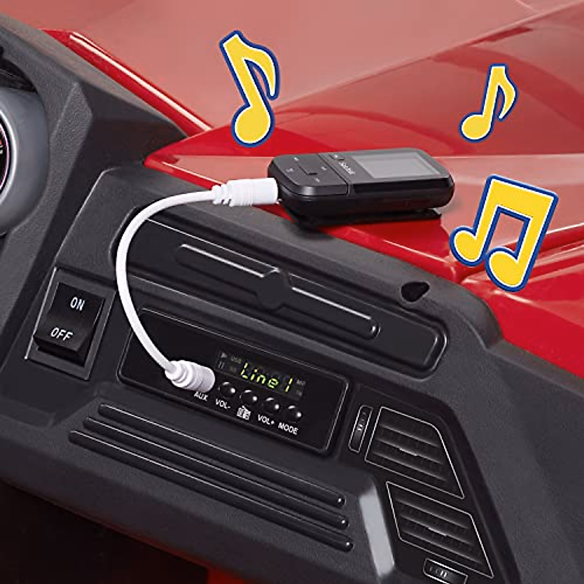 Radio Flyer Ripper Battery Powered Car, 12 Volt Outdoor Ride On Toy, Red Kids Ride On Toy For Ages 3+