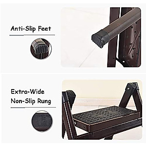 ZXZB Foldable Step Stool for Potty Training, Small Ladder for Bathroom Bedroom Kitchen/Pink