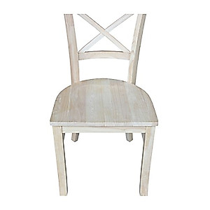 International Concepts Charlotte X-Back Chairs, Brown