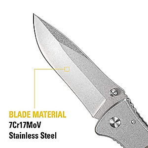 Caterpillar - 7" Folding Knife, Hand Tools, Knives/Blades - No Utility, Knives - Folding (980004) Silver