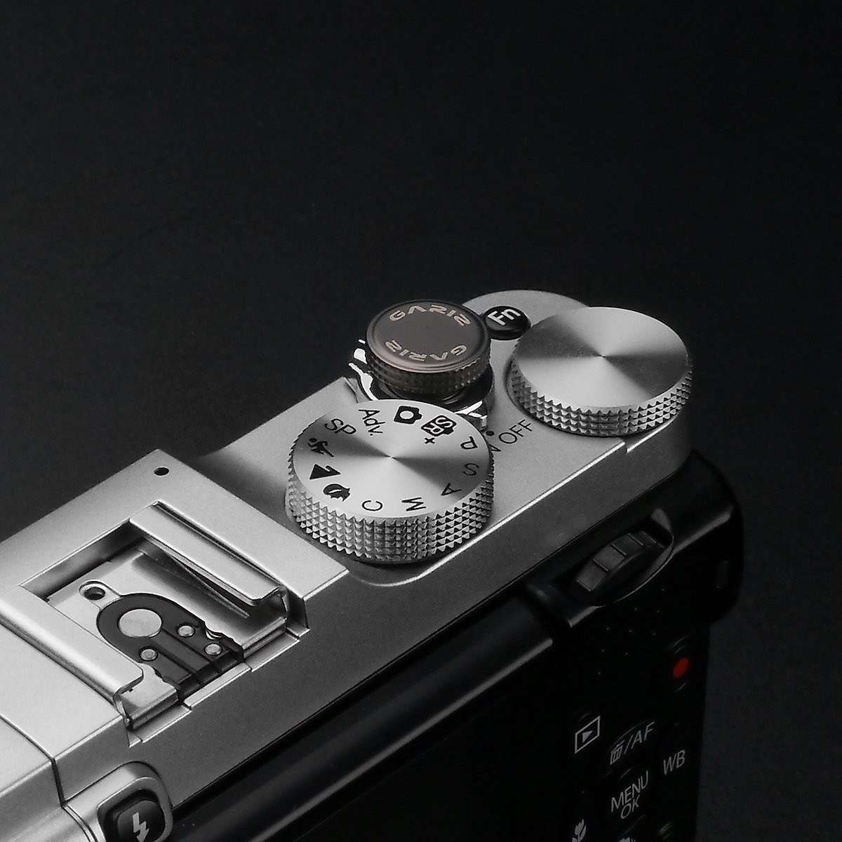 GARIZ Software Release Button (Paste Type) 12mm Gunmetal XA-SB7