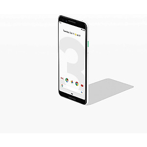 Google Pixel 3 Smartphone (G013A) GSM Unlocked + Verizon - 128GB / White (Renewed)