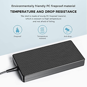 CASIMY 19.5V AC Adapter Compatible with Sony X900E XBR-49X900E XBR-55X900E XBR-49X805E XBR-55X800E BRAVIA KD-50SD8005 KD-55SD8505 KD55SD8505B KD55SD8505BU 4K Smart LCD TV Power Supply Cord Charger