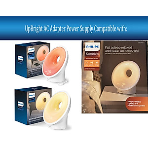UL Listed 24V AC/DC Adapter Compatible with Philips SmartSleep Wake-up Light HF3520 60 HF3521 HF3510 HF3531 HF3550 Somneo HF3650 HF3651 HF3670 12W S018QC2400050 HF20 18W HF3419 HF24 24W Power Charger