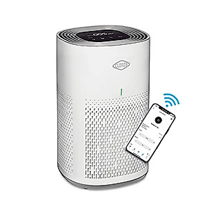 Clorox Smart Air Purifiers for Home, True HEPA Filter, Works with Alexa, Medium Rooms up to 1,000 Sq Ft, Removes 99.9% of Viruses, Wildfire Smoke, Mold, Allergies, Dust, AUTO Mode, Whisper Quiet