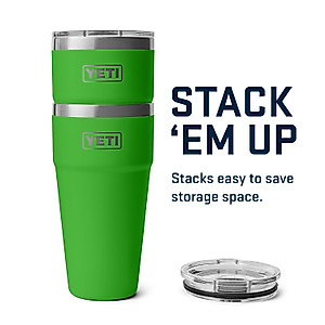 YETI Rambler 30 oz Stackable Tumbler, Stainless Steel, Vacuum Insulated with MagSlider Lid, Canopy Green