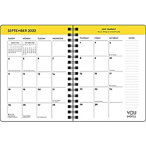 You Are a Badass Deluxe Organizer 17-Month 2022-2023 Monthly/Weekly Planner Cale