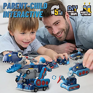 Magnetic Blocks Montessori Sensory Toys Large Magnetic Building Blocks for Kids&Toddlers STEM Building Toys, Learning & Education Toys Preschool Birthday Gifts Toys for 3 4 5 6 + Year Old Boy Girl