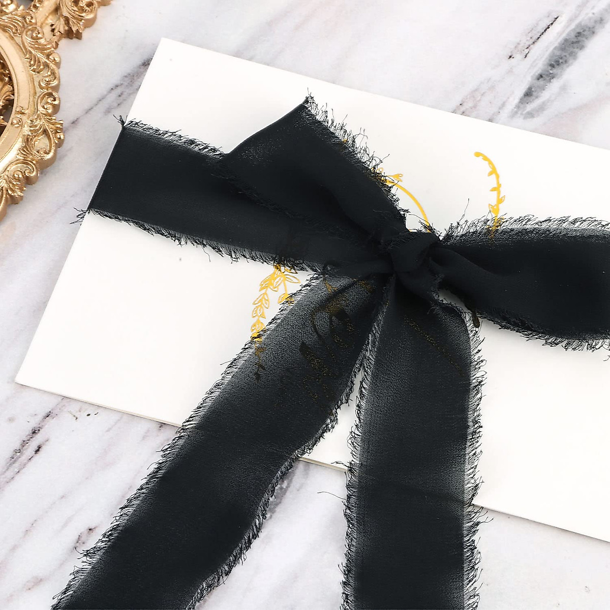 SHUNSTONE Mixed Pink Chiffon Ribbon Fringe Silk Ribbon 1.5" x 7Yd Dusty Rose Mauve Ribbon for Gift Wrap, Wedding Decoration, Invitation, Greeting Card, Bridal Bouquet, DIY Craft (3 Rolls 21 Yards)