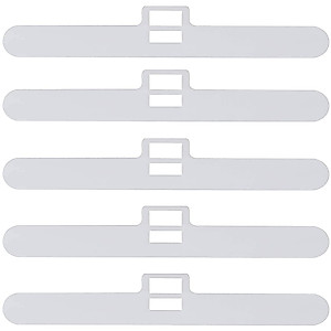 20 Pieces Blind Slat Top Hangers 89mm Vertical Blind Top Hangers Double Hole Plastic Slat Top Holders Vertical Blind Accessories, White