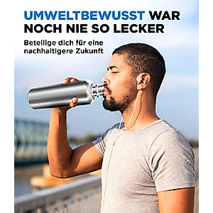 MATE OF STEEL® Plastic Free 35oz Bottle for Sodastream Terra, Fizzi & Art - Dishwasher Safe & Leak-Proof metal Stainless Steel Water Bottle - Replacement Bottles for Soda Stream