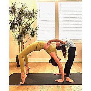 Stelle Girls Athletic Legging Pants with Hidden Pocket for Dance Workout Running Yoga (Black, 8-9 Years)