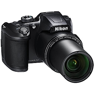 Nikon COOLPIX B500 16MP 40x Optical Zoom Digital Camera Black Bundle with 16GB Memory Card, Camera Bag for DSLR and 4X Rechargeable AA Batteries with Charger