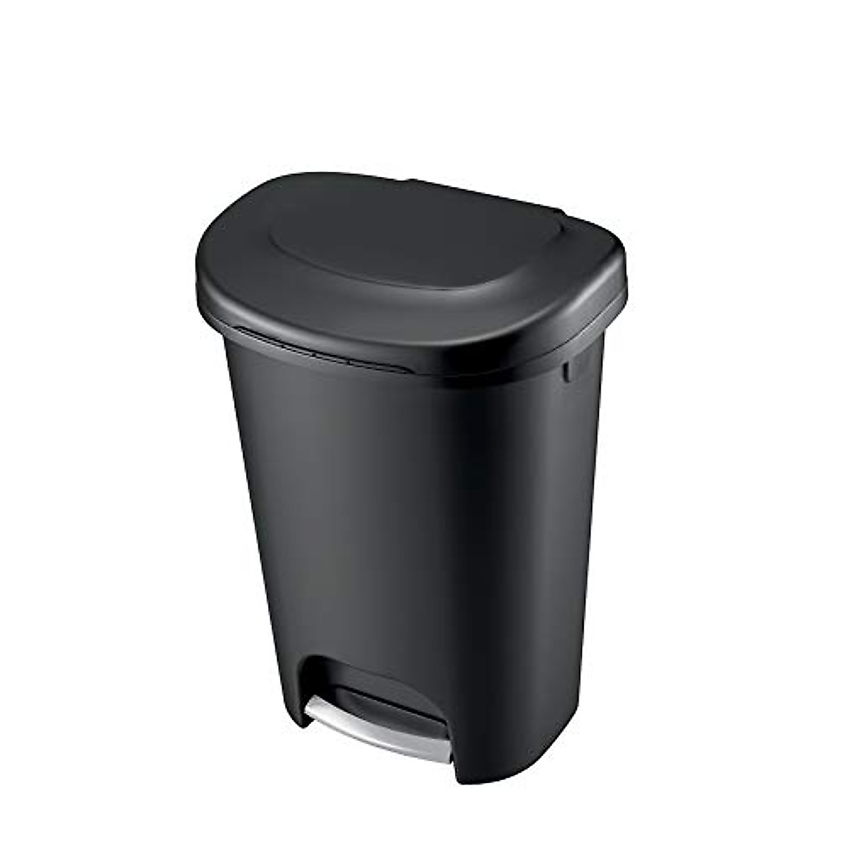Rubbermaid Classic Step-On Lid Trash Can for Home, Kitchen, and Bathroom Garbage, 13 Gallon, Black