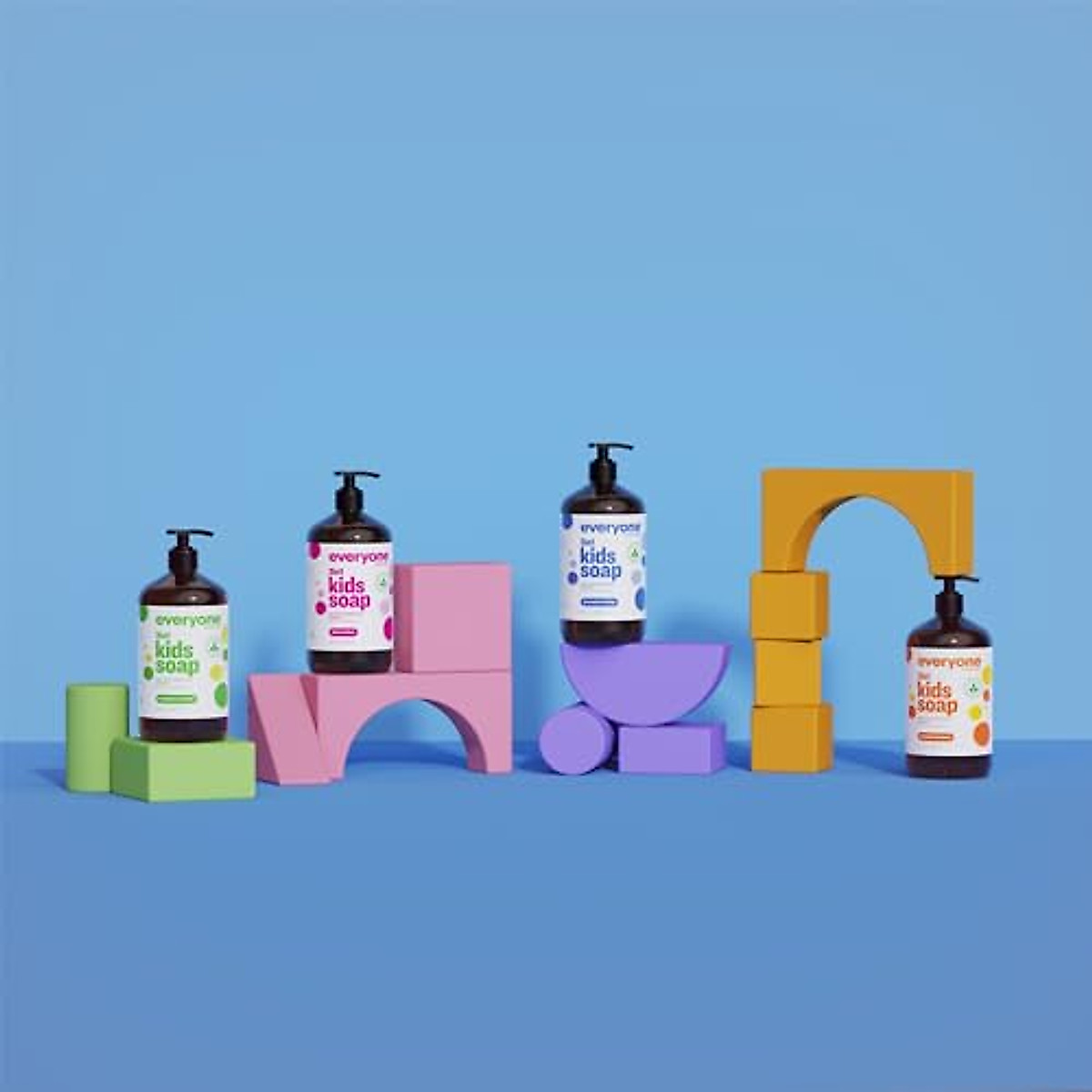 Everyone 3-in-1 Kids Soap, Body Wash, Bubble Bath, Shampoo, 32 Ounce (Pack of 2), Lavender Lullaby, Coconut Cleanser with Plant Extracts and Pure Essential Oils