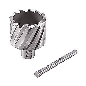 ACTOOL 1-15/16" Diameter × 1" Depth of Cut HSS ANNULAR Cutter with 3/4'' Weldon Shank
