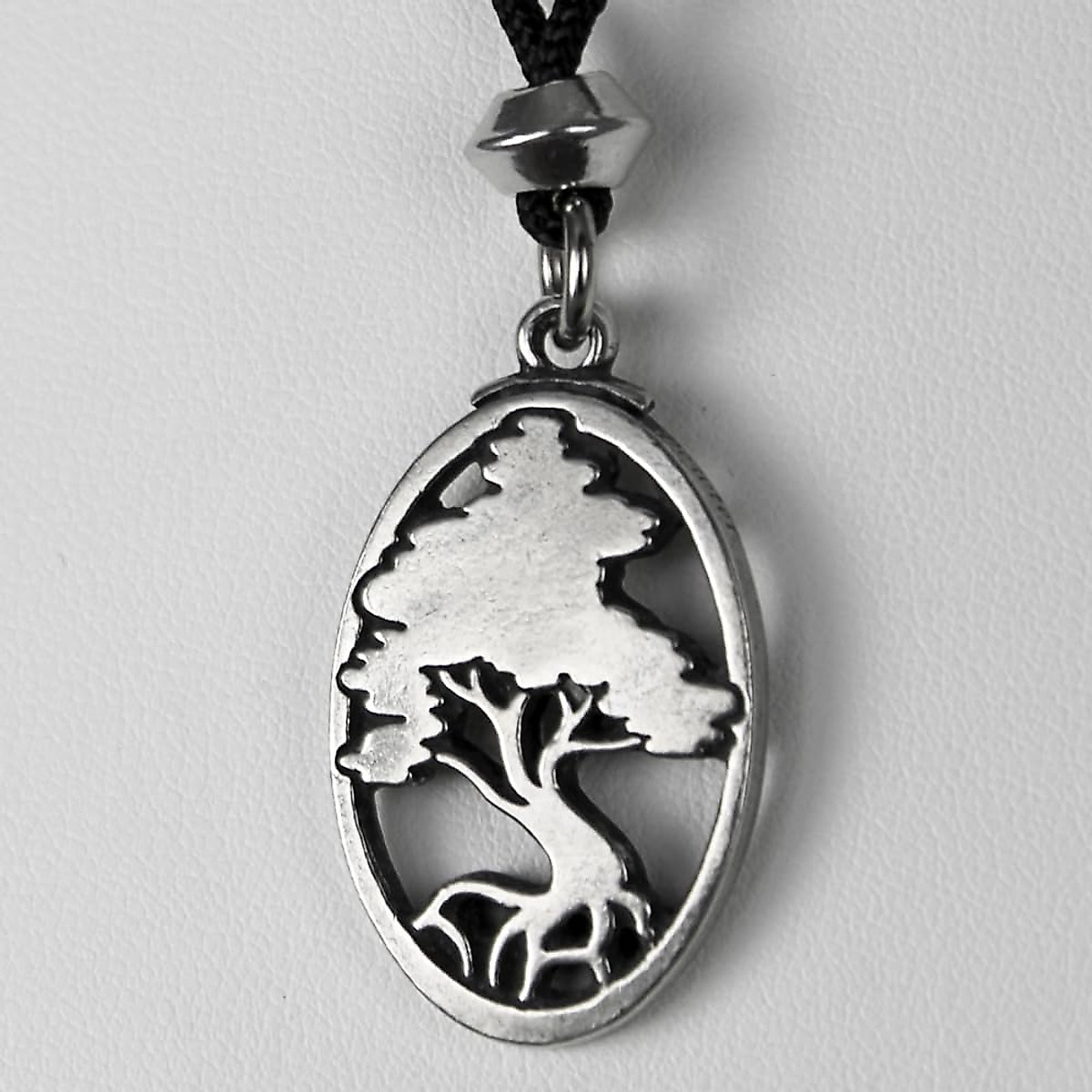 Pewter Yggdrasill Pendant Norse Tree of Life Necklace Viking Jewelry