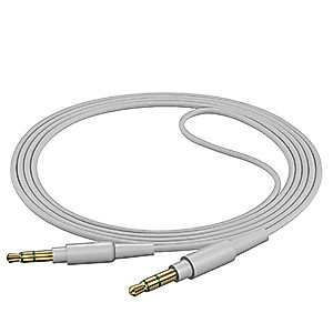 GEEKRIA Audio Cable Compatible with Skullcandy Hesh Evo, Hesh2, Hesh3, Grind, Venue, Crusher, Crusher Wireless, Crusher EVO Cable, 3.5mm Aux Replacement Stereo Cord (4 ft/1.2 m)