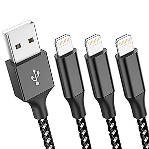 MFi Certified iPhone Charger Lightning Cable 3 Pack 10ft Nylon Braided Cable iPhone Charger Fast Charging Cord Compatible with iPhone 14 13 12 11 Pro Max XR XS X 8 7 6 Plus SE and More