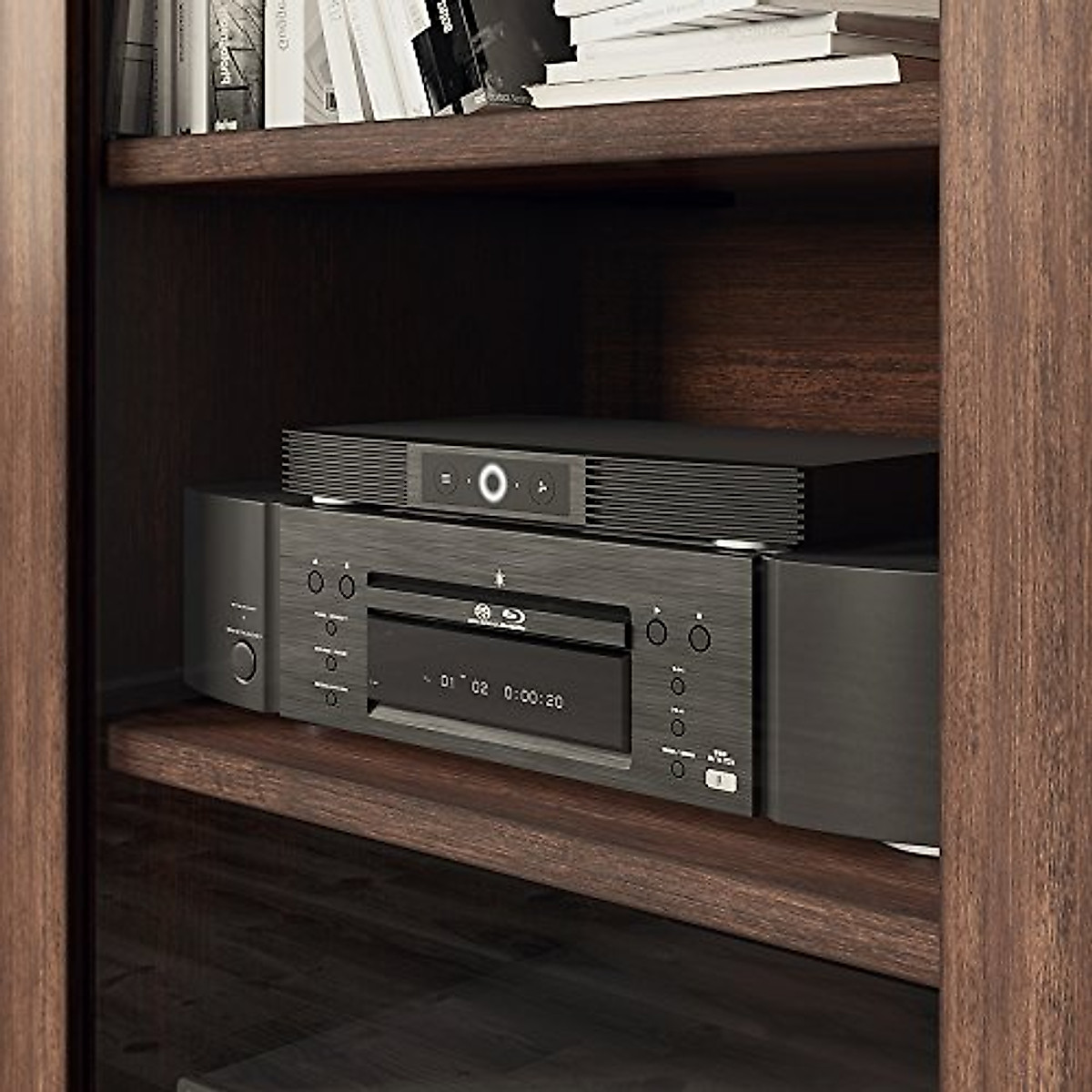 AC Infinity AIRCOM S6, Quiet Cooling Blower Fan System 12" Rear-Exhaust for Receivers, Amps, DVR, AV Cabinet Components