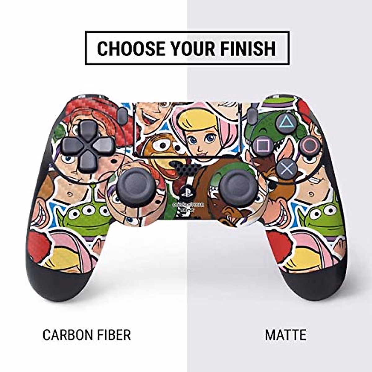 Skinit Decal Gaming Skin Compatible with PS4 Controller - Officially Licensed Disney Toy Story Collages Portrait Design