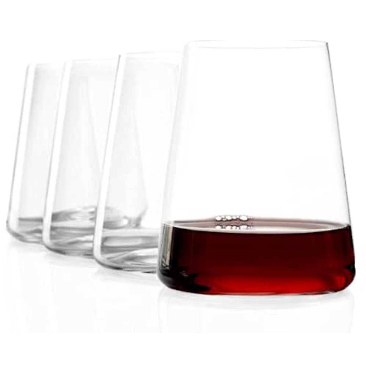 Premium Highball Drinking Glasses Set of 4, 17oz - Ideal Father's Day Gift - High-Quality German-Made, Durable, Elegant Glassware - Perfect for Cocktails, Water, Juice - Sleek European Style Tumblers