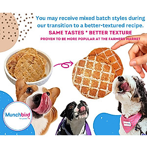 Chicken Chips Chicken Waffle Dog Treat Training Treats Lean Treats Dog Dehydrated Dog Treats for Small Medium Large Dog Puppy Chicken Treats for Dogs (3.5 OZ, Crunchy Chicken Chips)