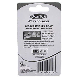 Platypus Ortho Flosser (2 Packs of 30), & Dentek Wax for Braces
