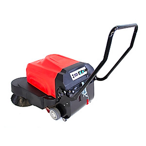 SANITMAX 41.3" Battery-Powered Walk-Behind Industrial Floor Sweeper Machine with Triple Brushes - Cleans up to 64,500 sq ft/hr