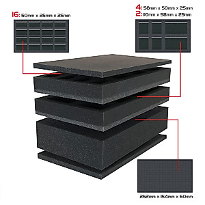 ENHANCE DnD Backpack - RPG DM Bag for Dungeons and Dragons - Travel DnD Bag Organizer fits 6-8 Books Upright, 18" Laptop/DM Screen Slot, Miniature Storage Foam Trays, Accessories Pockets, Map Strap