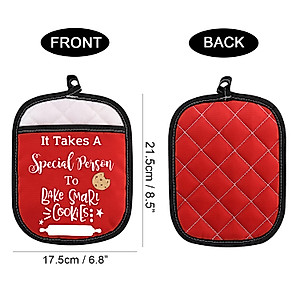 Teacher Appreciation Gift It Takes A Special Person to Bake Smart Cookies Oven Pot Holder with Pocket for Teacher (Person Bake Cookie)