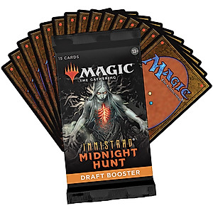 Magic: The Gathering Innistrad: Midnight Hunt Draft Booster Box | 36 Packs (540 Magic Cards)