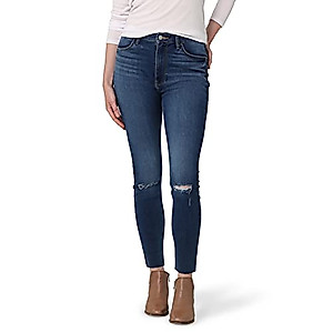 Wrangler Women's High Rise Unforgettable Skinny Jean, Medium Wash, 14
