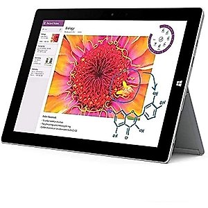 Microsoft Surface 3 10.8" FHD Full HD(1920x1280) Touchscreen 2-in-1 Education and Business Laptop Tablet (Intel Quad-Core Atom x7-Z8700, 4GB RAM, 64GB SSD) Mini DP, WiFi AC, Webcam, Windows 10 Pro