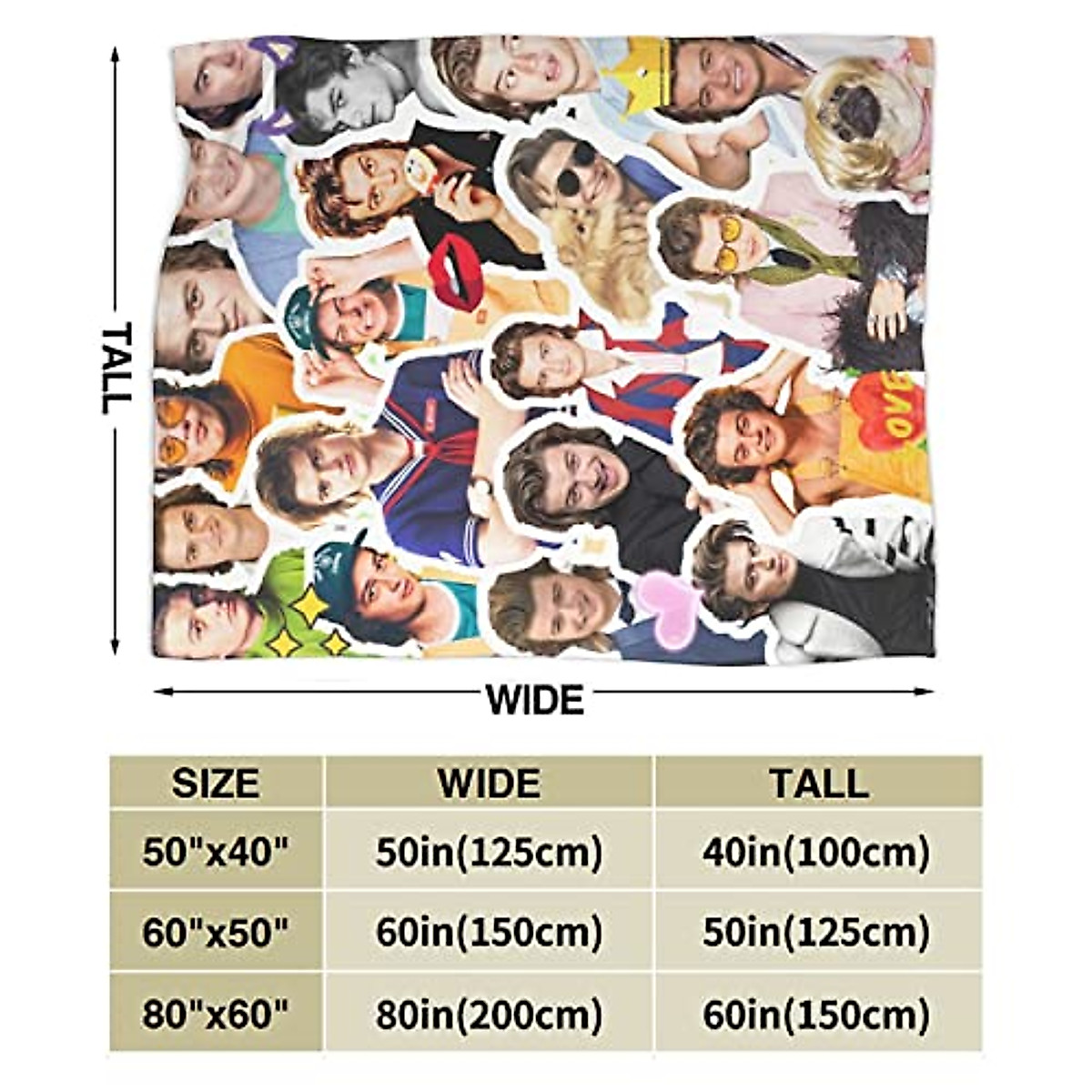 Blanket Joe Keery Steve Harrington Soft and Comfortable Warm Fleece Blanket for Sofa,Office Bed car Camp Couch Cozy Plush Throw Blankets Beach Blankets