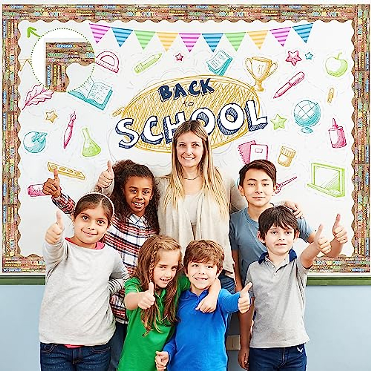 Inspirational Quotes Bulletin Board Borders Trim,Growth Mindset Motivational Classroom Borders for Bulletin Board Decorations,Inspirational Bulletin Board Decorations for Classroom (59 FT in Length)