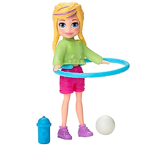 Polly Pocket Super Sporty Pack with Polly & Lila Dolls and over 35 Fashions & Sporting Accessories