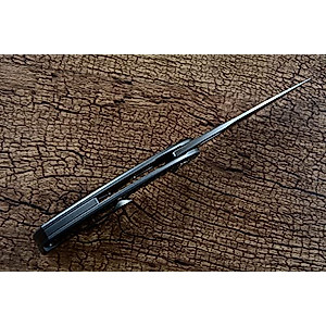 TwoSun Knife M390 Fold Satin Blade Flipper Gift Titanium Handle TS177