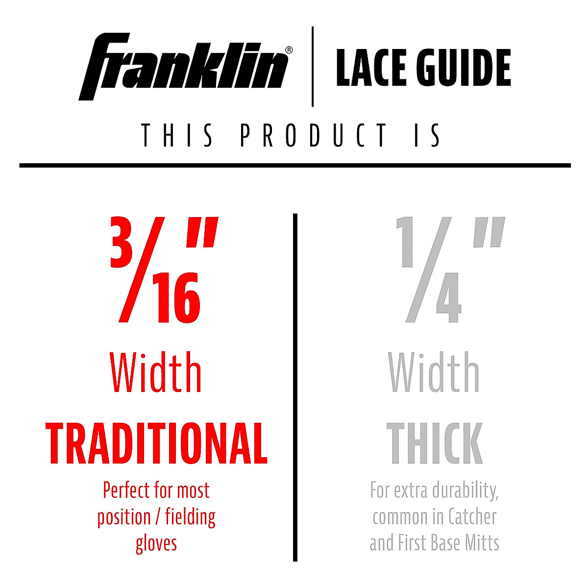 Franklin Sports MLB Dr. Glove Deluxe Lacing Kit Natural, 4 ft. Rawhide Lacing