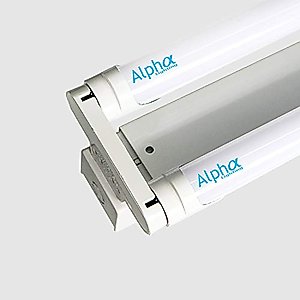 Bulb / Lamp T8 LED Store Commercial No Reflector Light Fixture *Includes 2 Bulbs (Clear Lens Bulb)