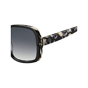 Kate Spade New York Women's Elianna/G/S Square Sunglasses, Black Havana, One Size