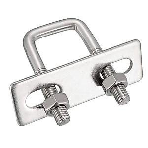 uxcell Square u-Bolts 0.79"(20mm) Inner Width 45mm Length M6 304 Stainless Steel U Bolt with Nuts Frame for Boat Trailer
