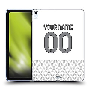 Head Case Designs Officially Licensed Custom Customized Personalized AC Milan Away 2023/24 Kit Soft Gel Case Compatible with Apple iPad Air 2020/2022