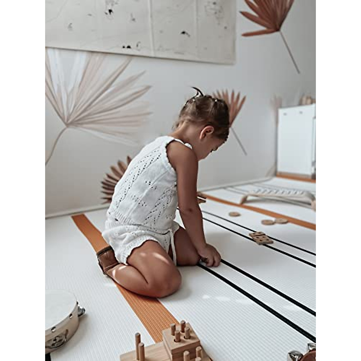 Ofie mat by Little Bot, Baby Play mat (Stripe + Country Road Nordic)